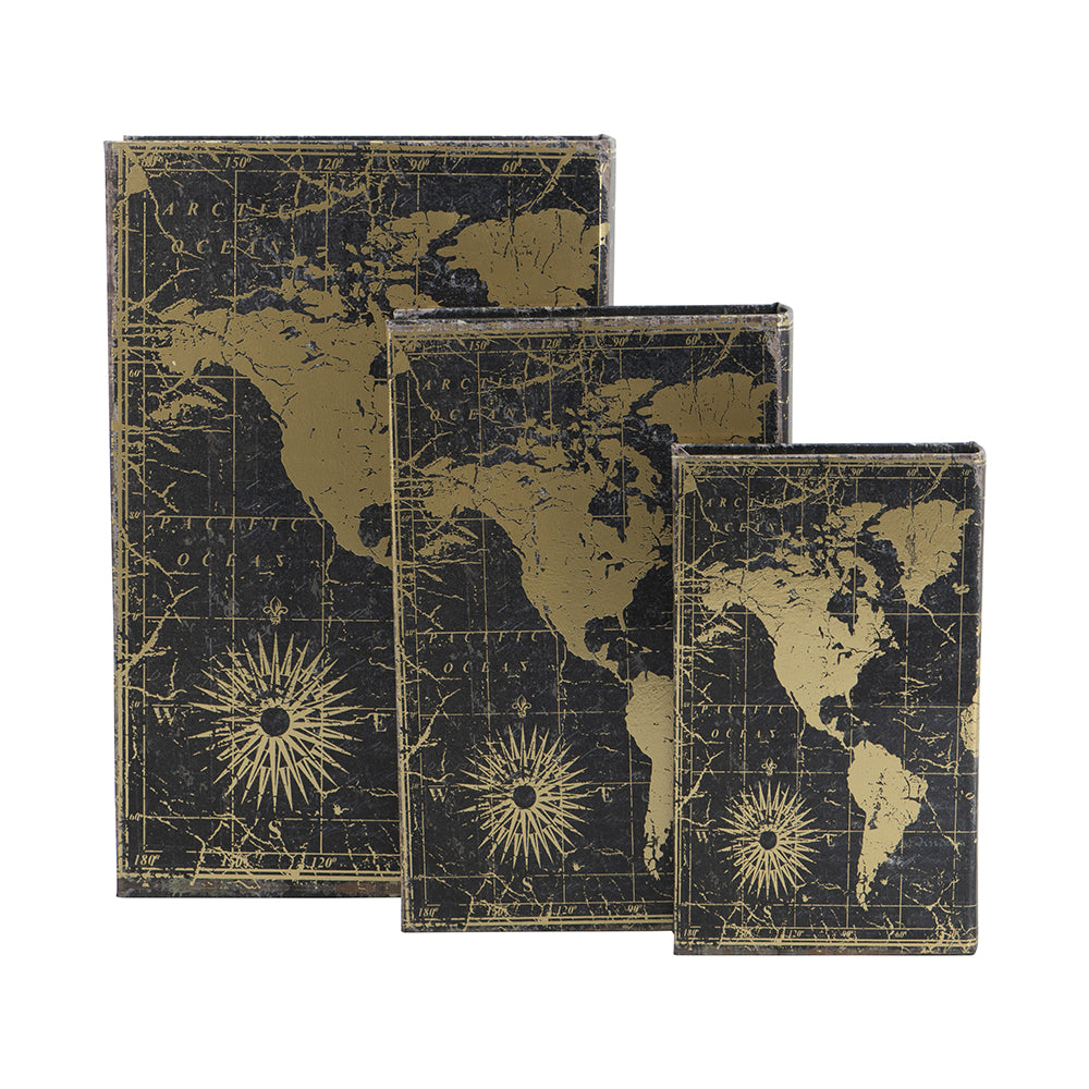 World Map Books (Set of 3) – Alliance Furniture