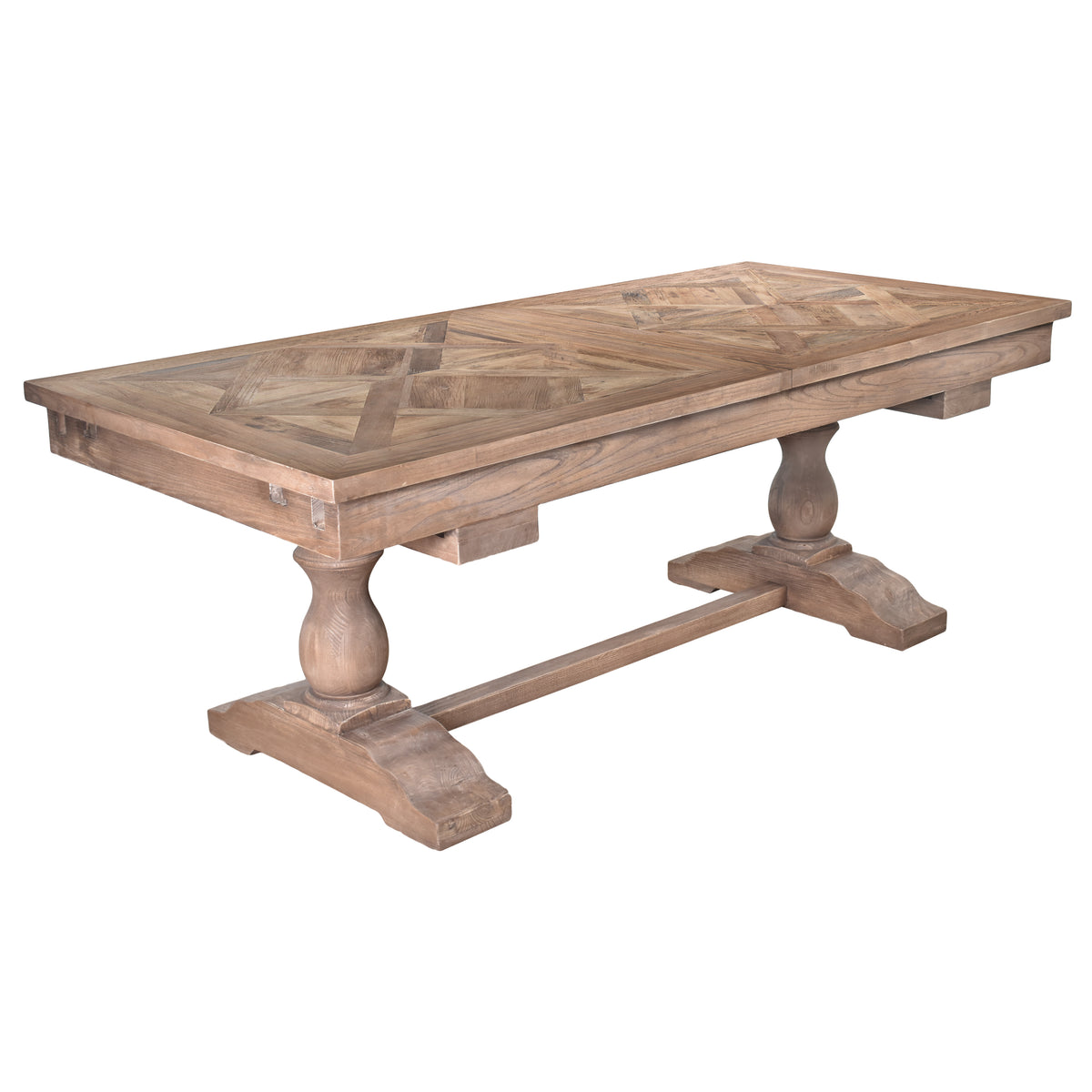 Parquet Elm Double Extension Dining Table – Alliance Furniture
