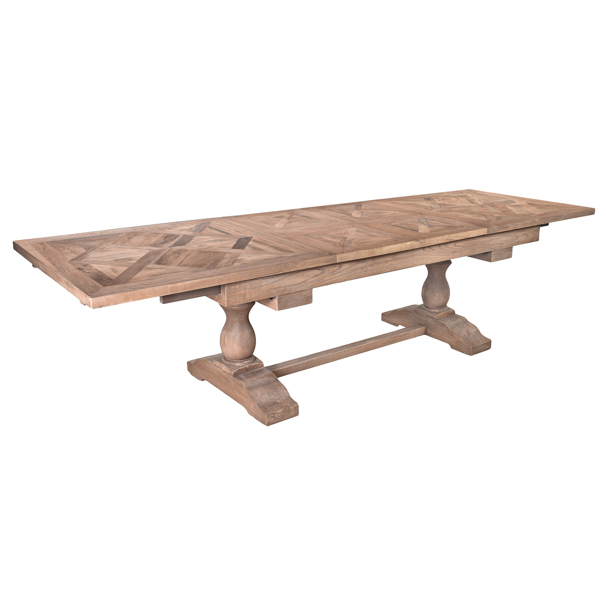 Parquet Elm Double Extension Dining Table – Alliance Furniture