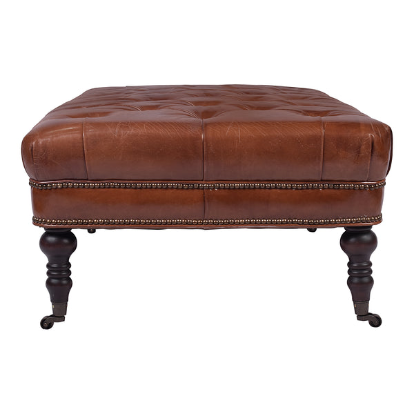 Chesterfield Aged Leather Coffee Table - Alliance Furniture