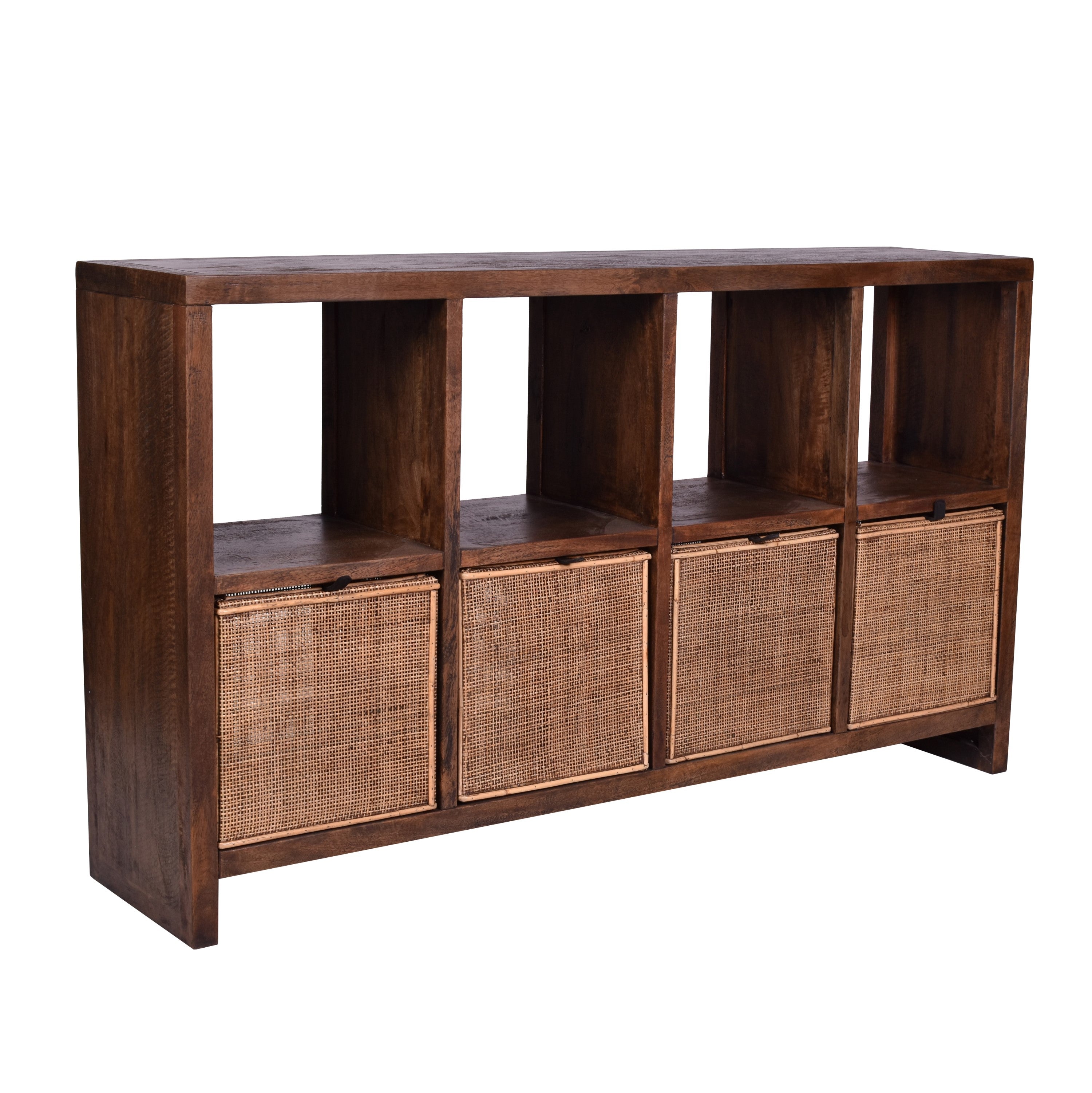 Java Low Bookcase in Honey Brown - Alliance Furniture