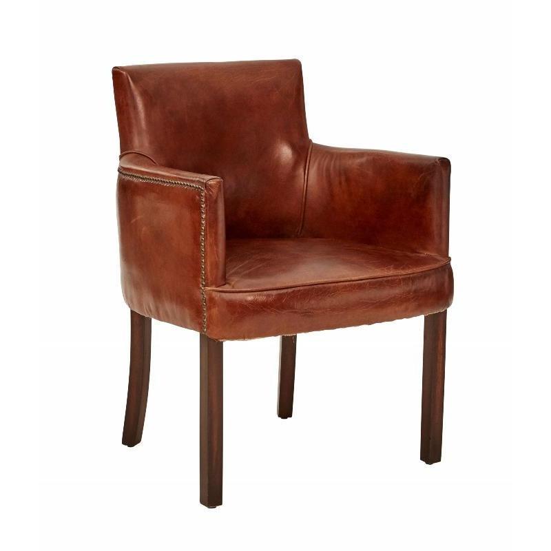 Ithaca Aged Leather Armchair - Alliance Furniture